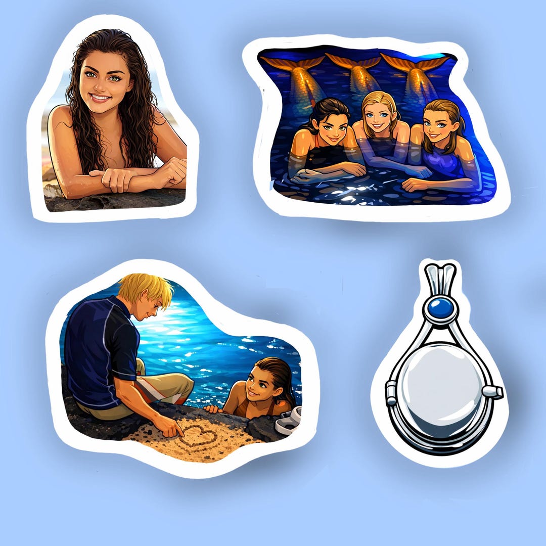 H20 Just Add Water Sticker Pack - Etsy