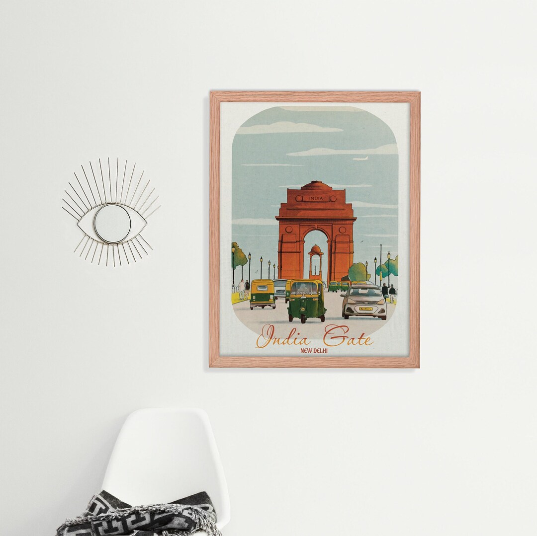 India Gate, New Delhi India Poster, Travel Art Prints & Posters - Etsy