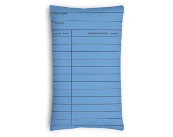 Library Card Pillow | Etsy