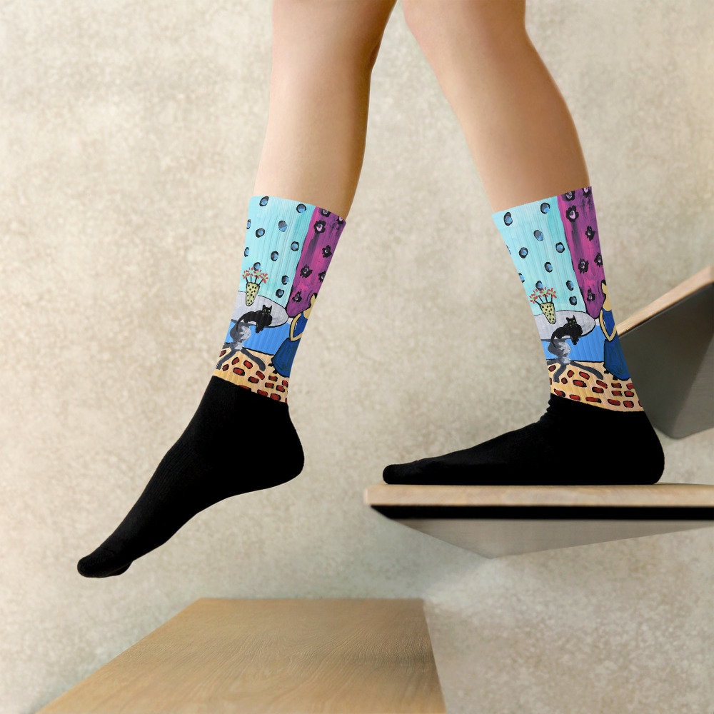 Fun Socks-artsy Socks-funny Pretty Artsy Socks-gifts for Her-best ...