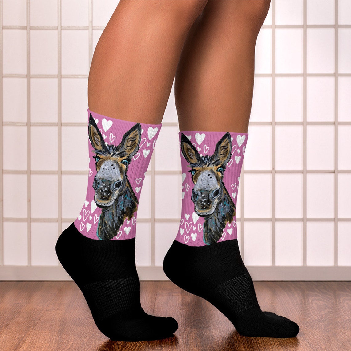Donkey Funny Socks-socks for Women-fun Donkey Socks-best - Etsy
