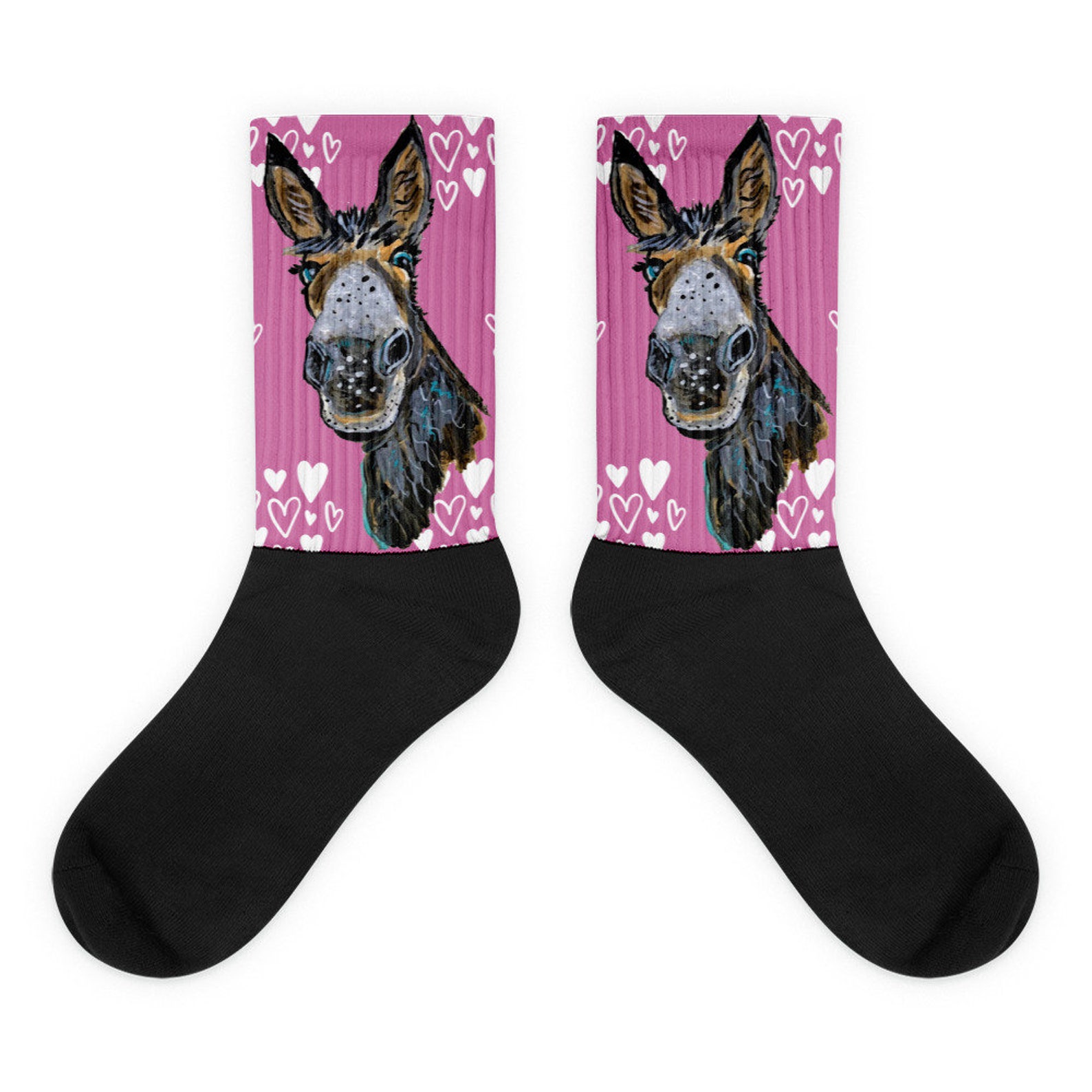 Donkey Funny Socks-socks for Women-fun Donkey Socks-best - Etsy