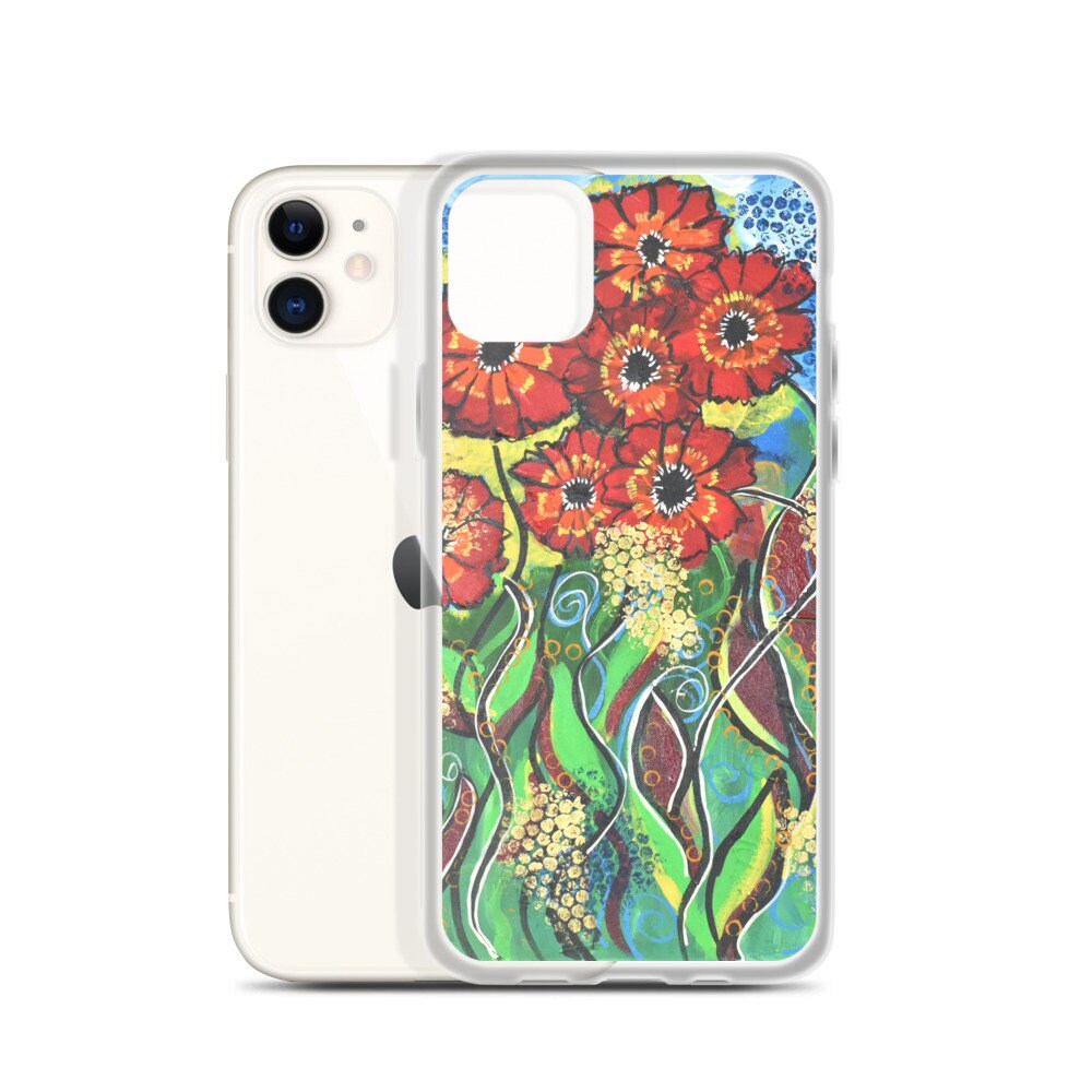 Red Floral iPhone 12 11 Pro Max Case iPhone 12 Mini Case - Etsy