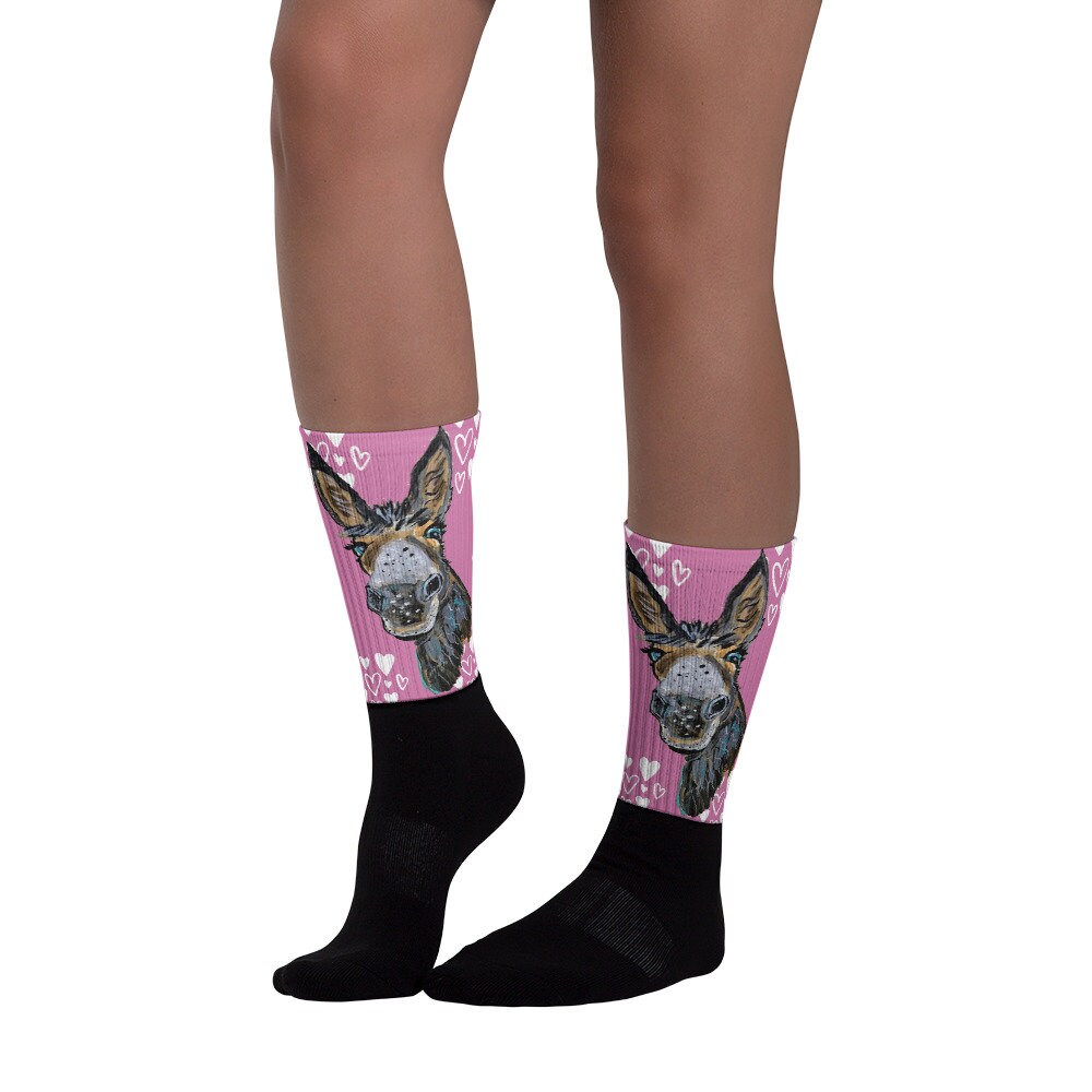 Donkey Funny Socks-socks for Women-fun Donkey Socks-best | Etsy