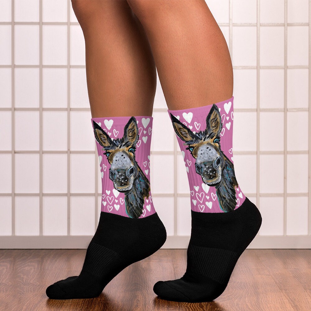 Donkey Funny Socks-socks for Women-fun Donkey Socks-best | Etsy