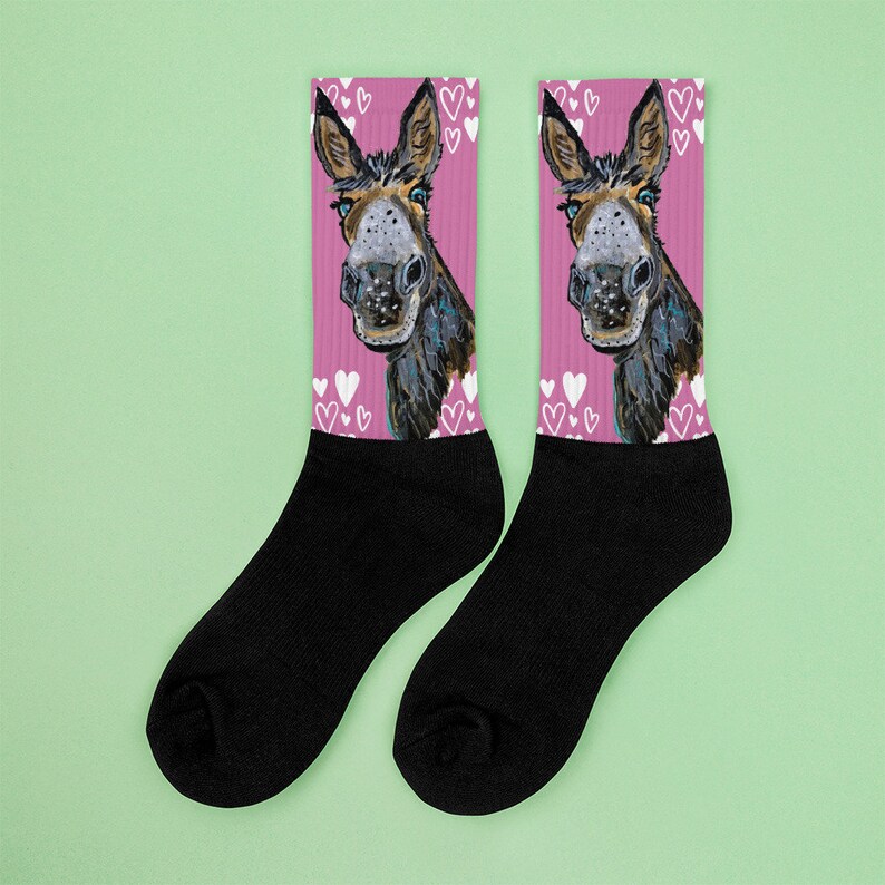 Donkey Funny Socks-socks for Women-fun Donkey Socks-best - Etsy