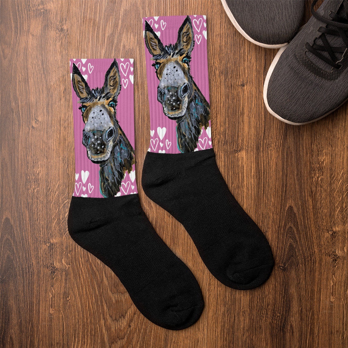 Donkey Funny Socks-socks for Women-fun Donkey Socks-best - Etsy