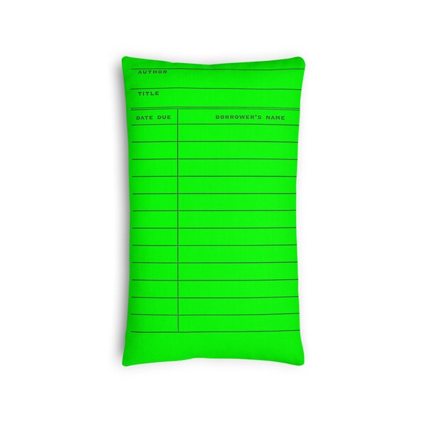 Library Card Pillow - Etsy