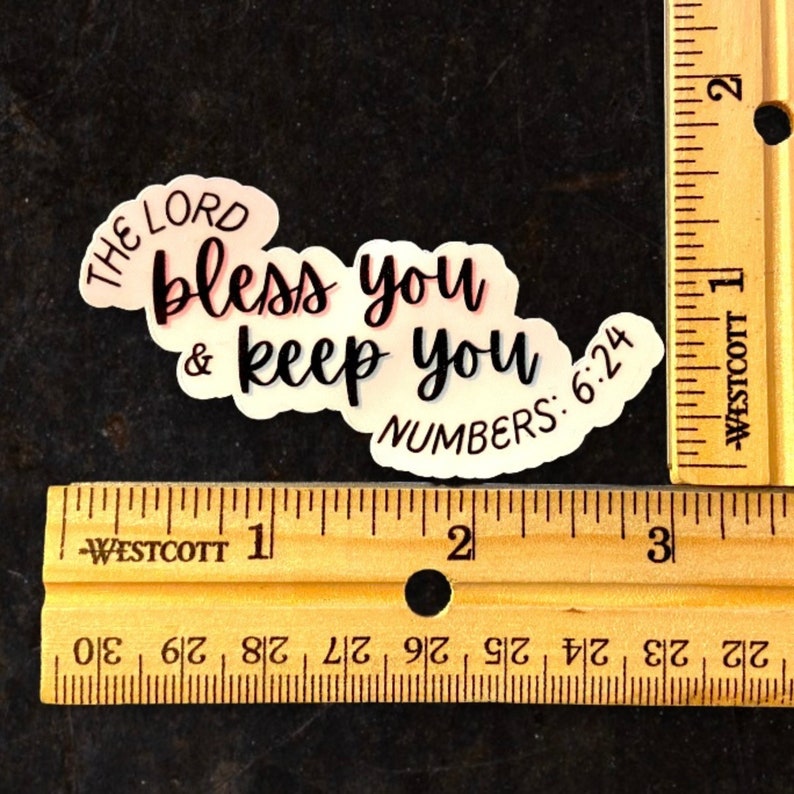 Bless You Keep You Sticker | Numbers 6:24 | the Blessing | Christian ...