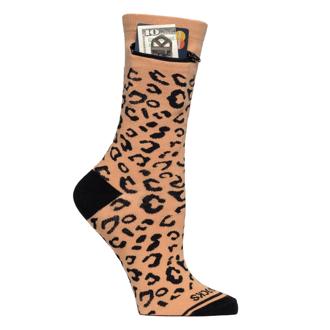 Pocket Socks®, Cheetah, Womens - Etsy
