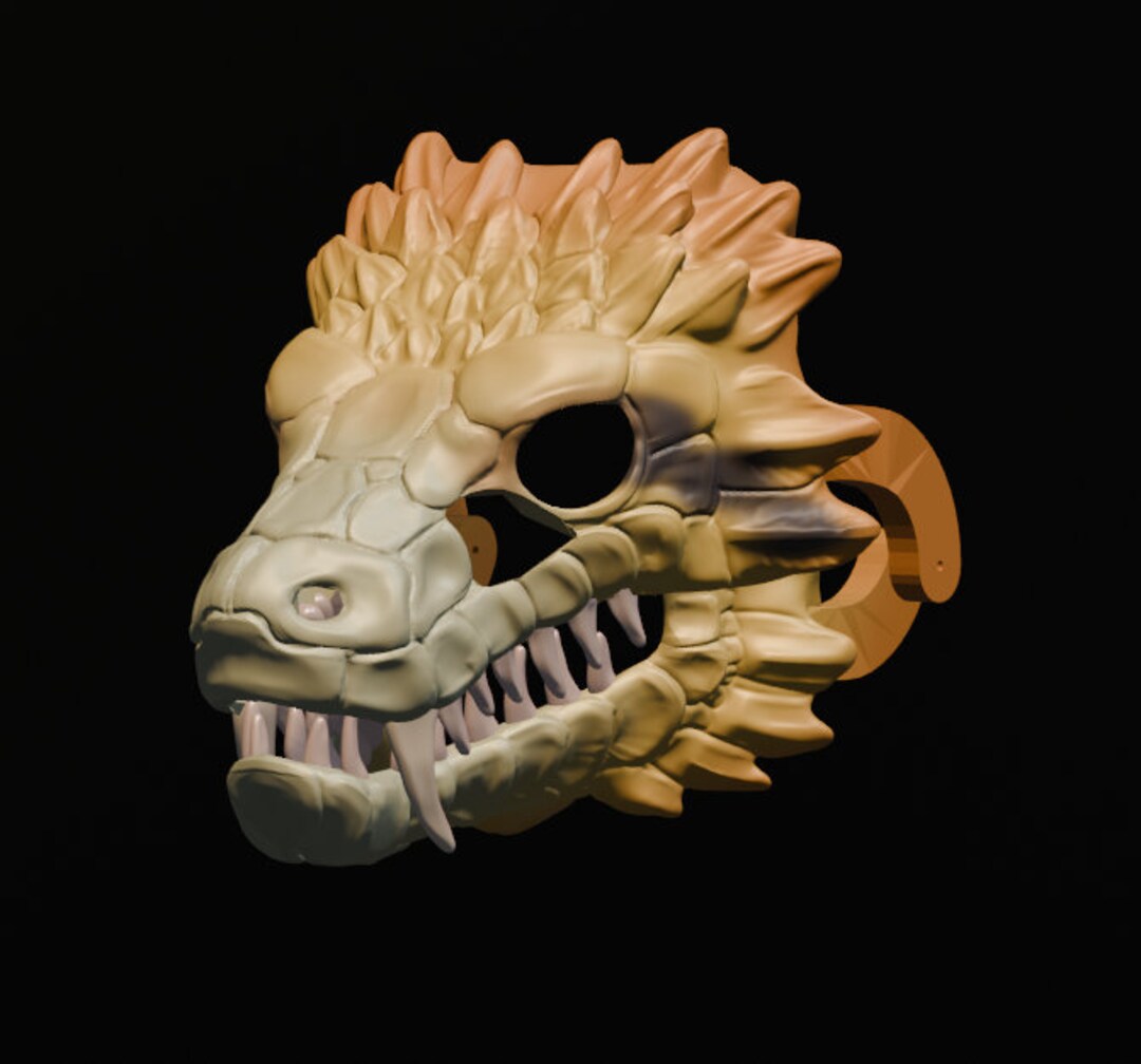 Feathered Serpent Mask .STL Files for 3D Printing - Etsy