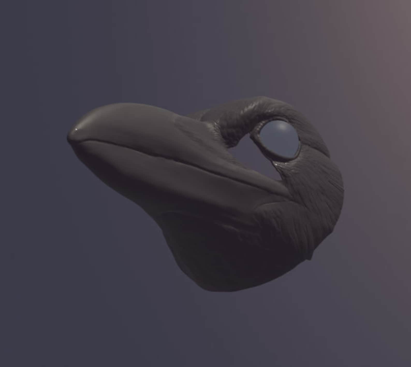 Crow Mask V2 .STL Files for 3D Printing - Etsy