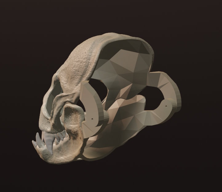 Vampire Bat Skull Mask V2 .STL Files for 3D Printing - Etsy
