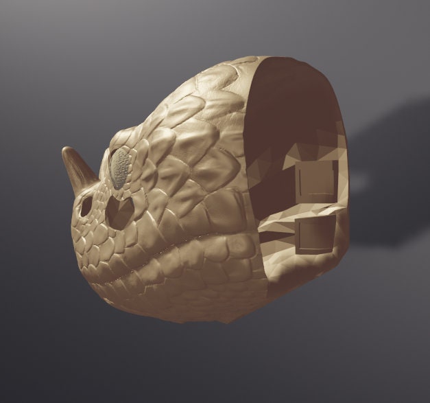 Gaboon Viper Mask .stl Files for 3D Printing | Etsy