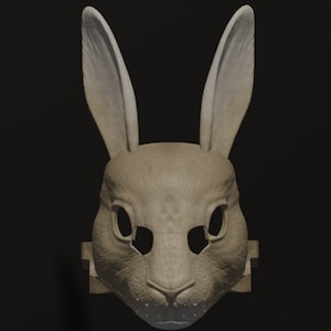 Rabbit Mask .STL Files for 3D Printing - Etsy