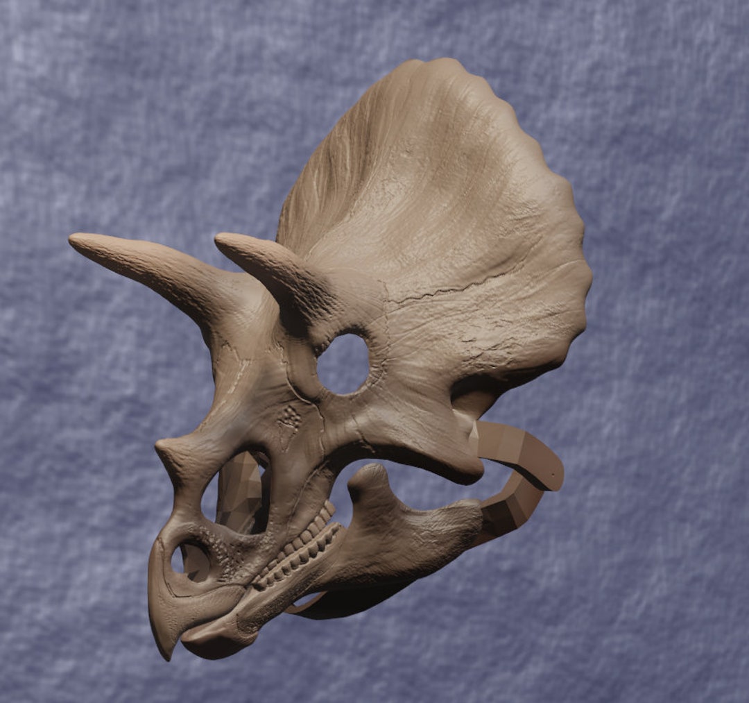 Triceratops Skull Mask .STL Files for 3D Printing - Etsy