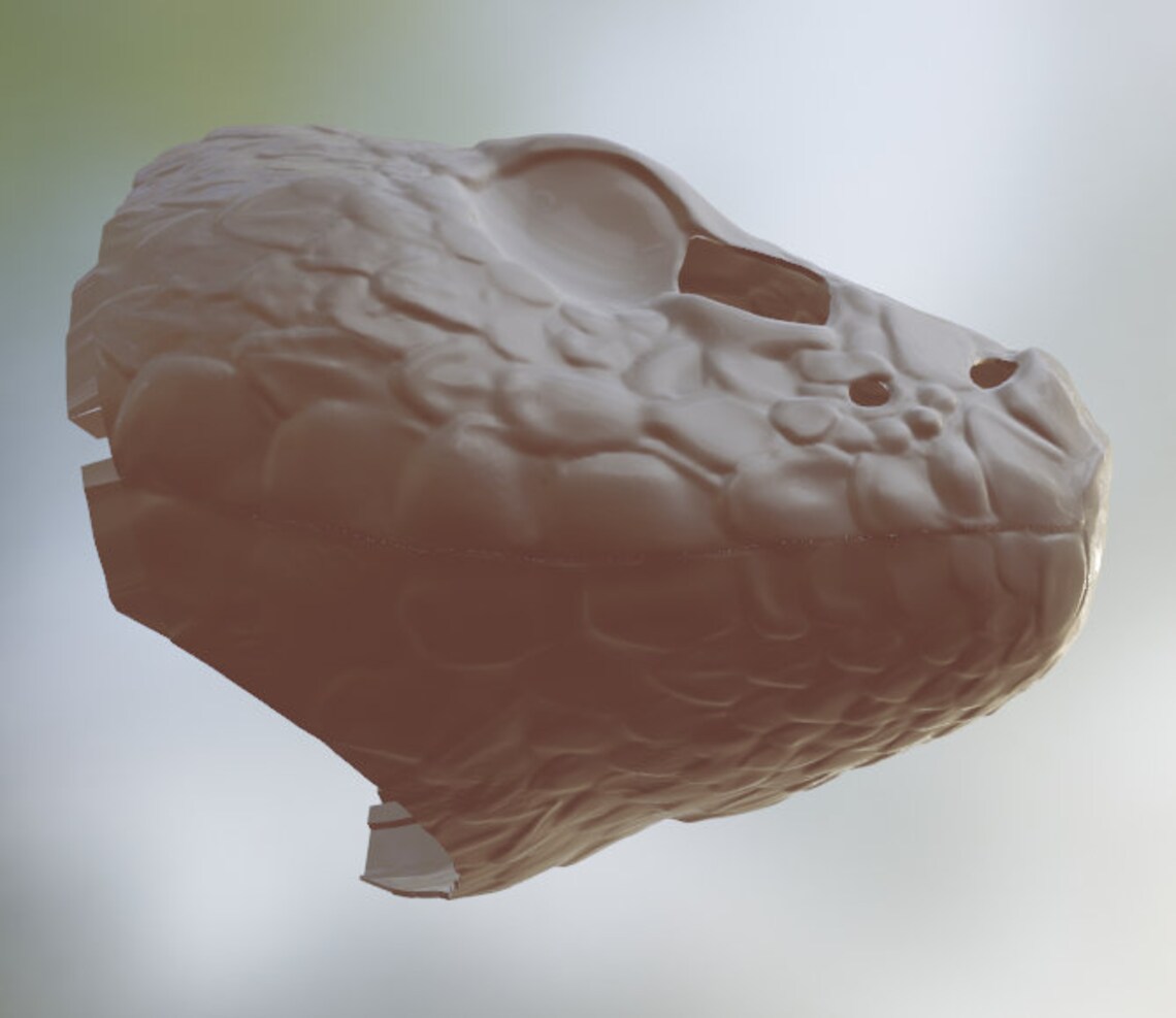 Rattlesnake Mask .STL Files for 3D Printing - Etsy