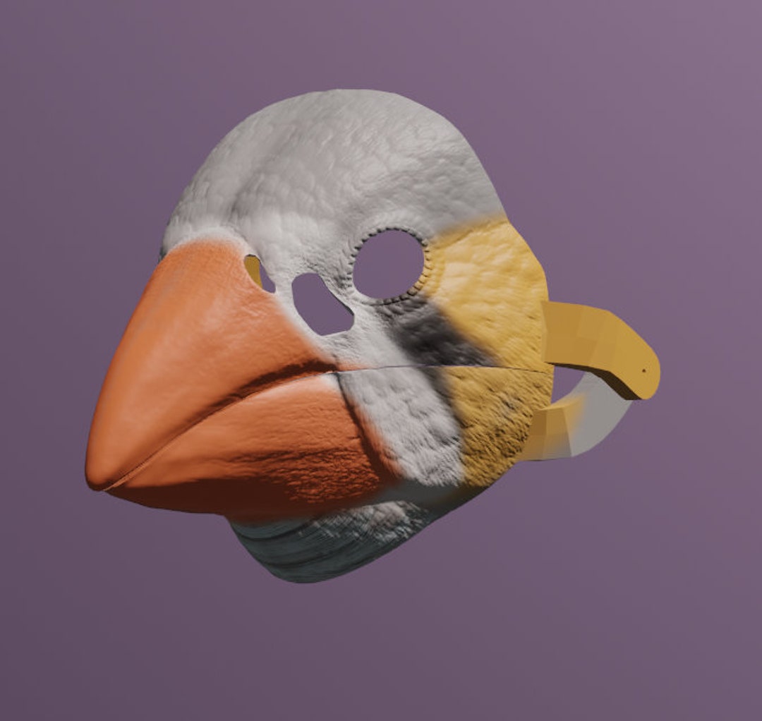 Zebra Finch Mask .STL Files for 3D Printing - Etsy