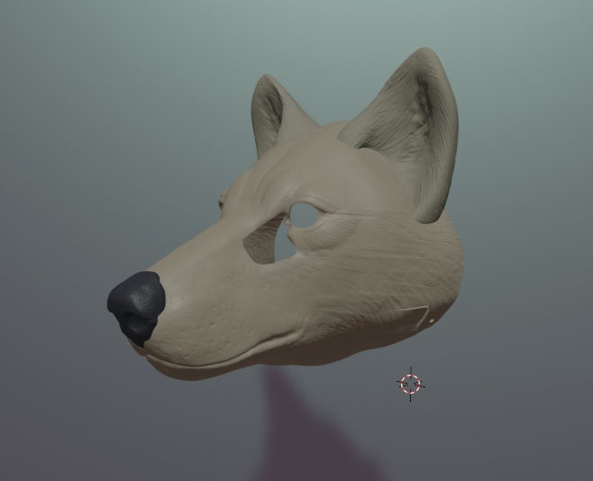 Grey Wolf Mask V2 .STL Files for 3D Printing - Etsy