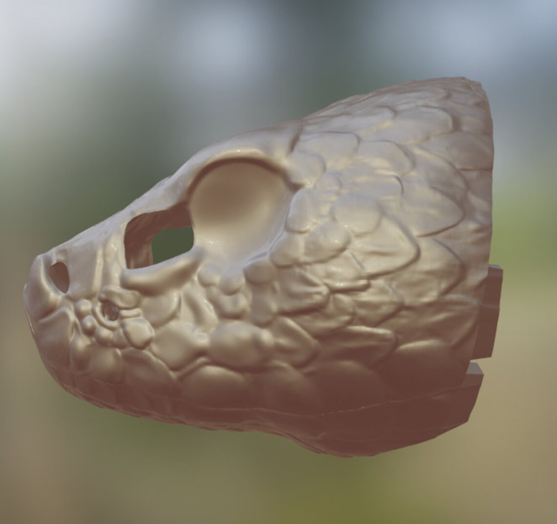 Rattlesnake Mask .STL Files for 3D Printing - Etsy