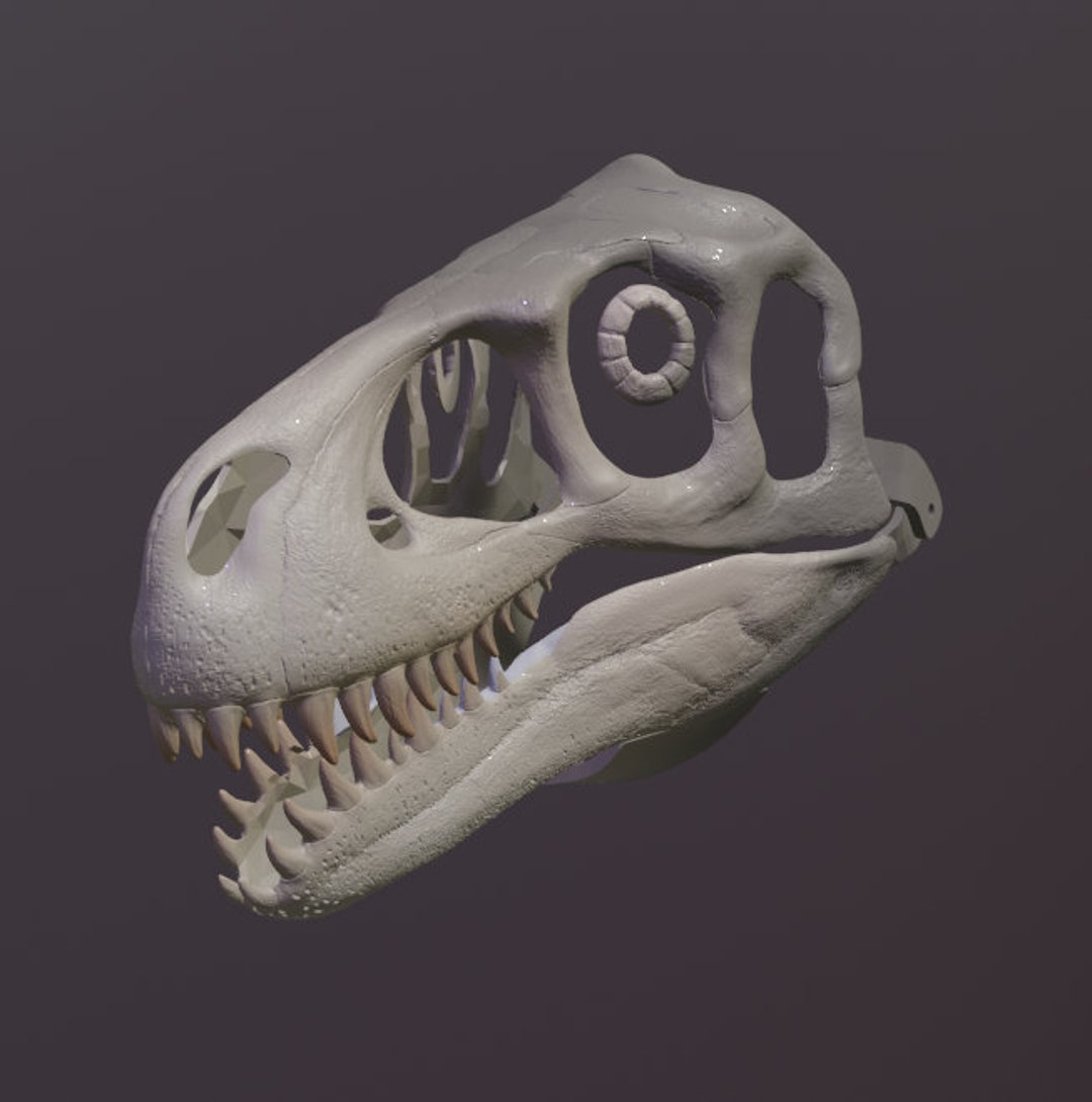 Utahraptor Skull Mask .STL Files for 3D Printing - Etsy UK