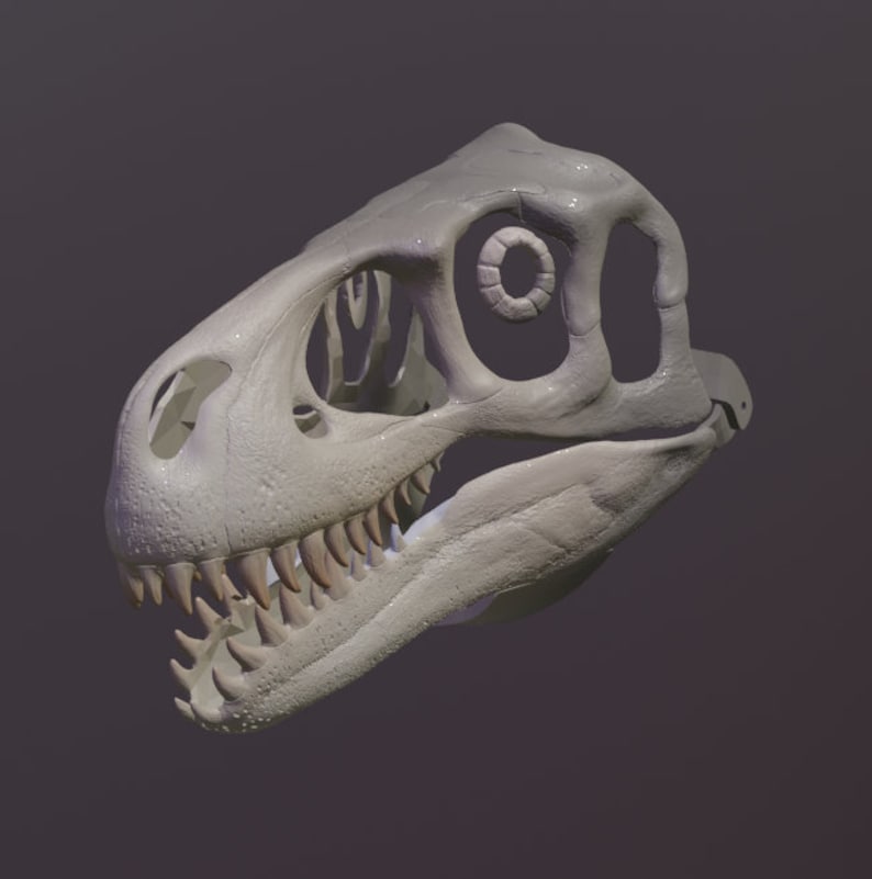 Utahraptor Skull Mask .STL Files for 3D Printing - Etsy