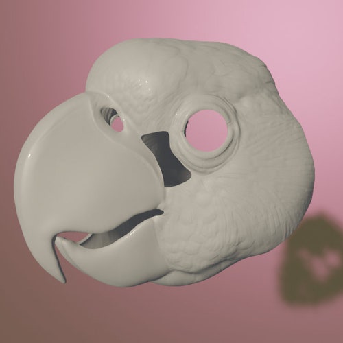 Macaw Mask V2 .STL Files for 3D Printing - Etsy
