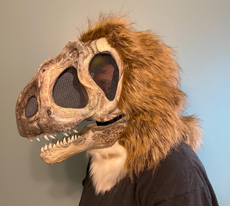 Large Dinossaur Skull Mask Fursuit Head - Etsy