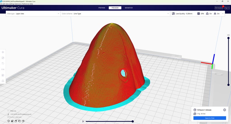 Bull Trout Mask .STL Files for 3D Printing - Etsy