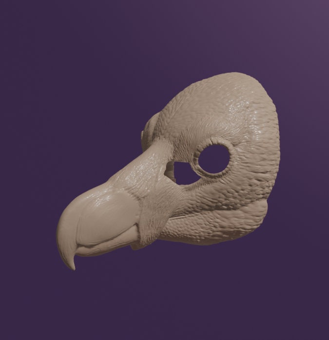 Bearded Vulture Mask .STL Files for 3D Printing | Etsy