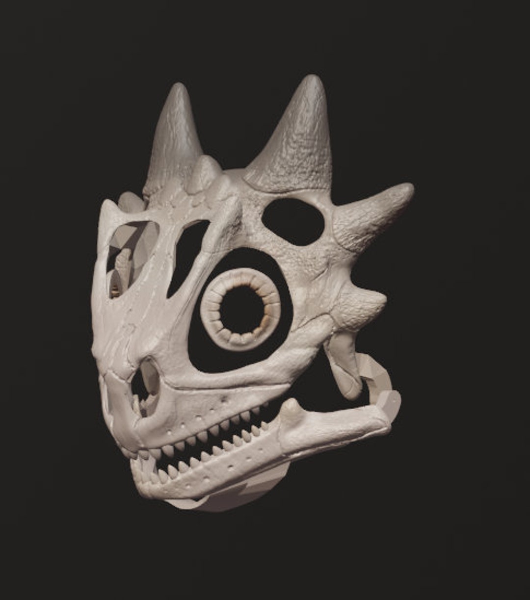 Horned Lizard Skull Mask .STL Files for 3D Printing - Etsy