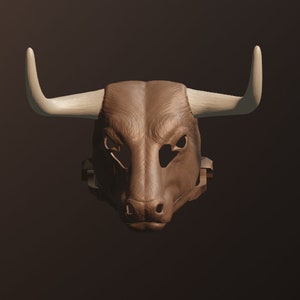 Bull Mask .STL Files for 3D Printing - Etsy