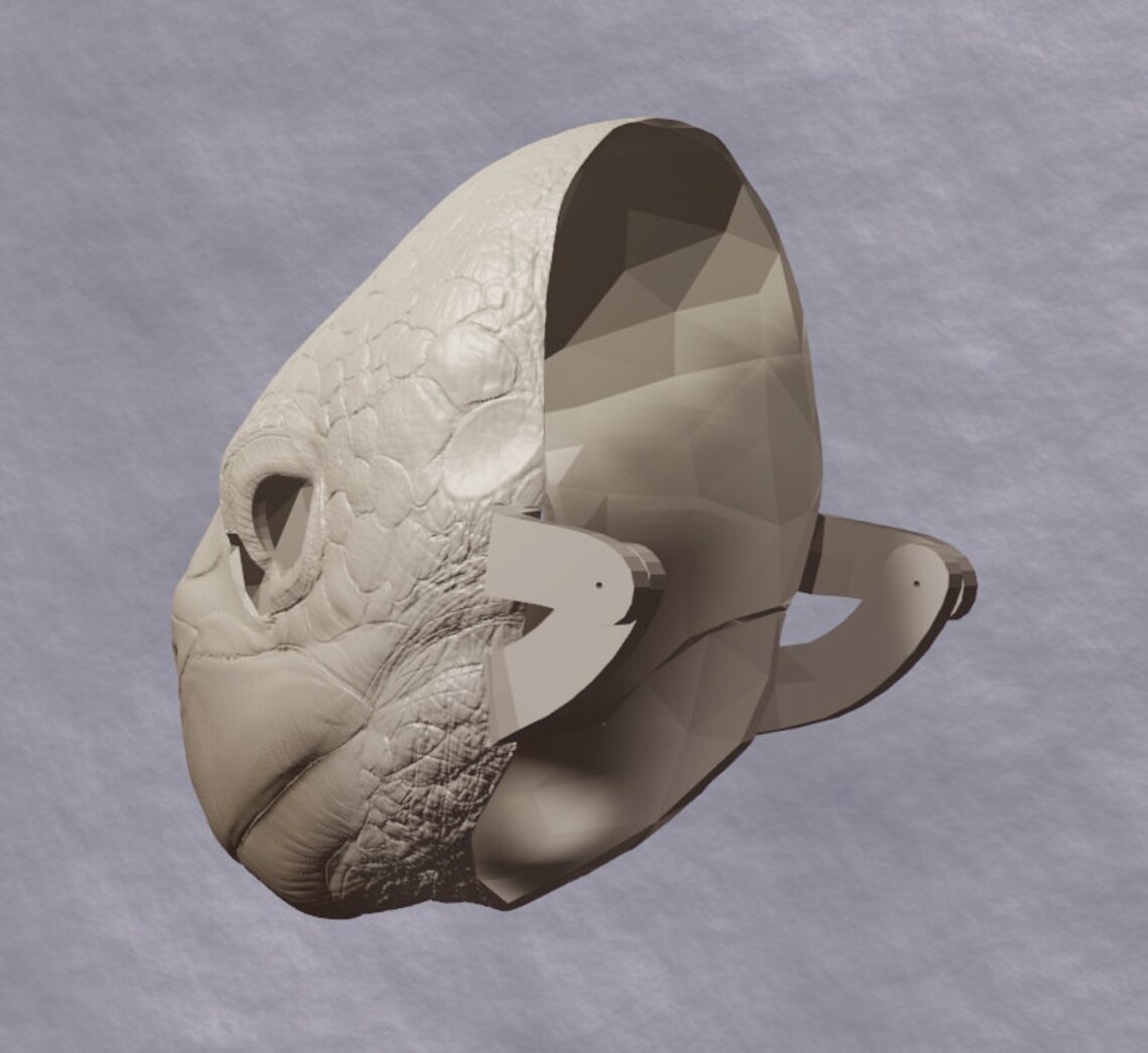 Spurred Tortoise Mask .STL Files for 3D Printing - Etsy