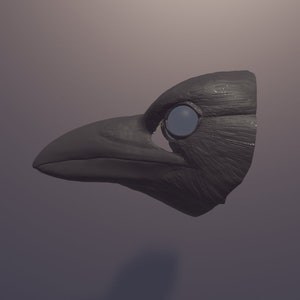 Crow Mask V2 .STL Files for 3D Printing - Etsy Canada