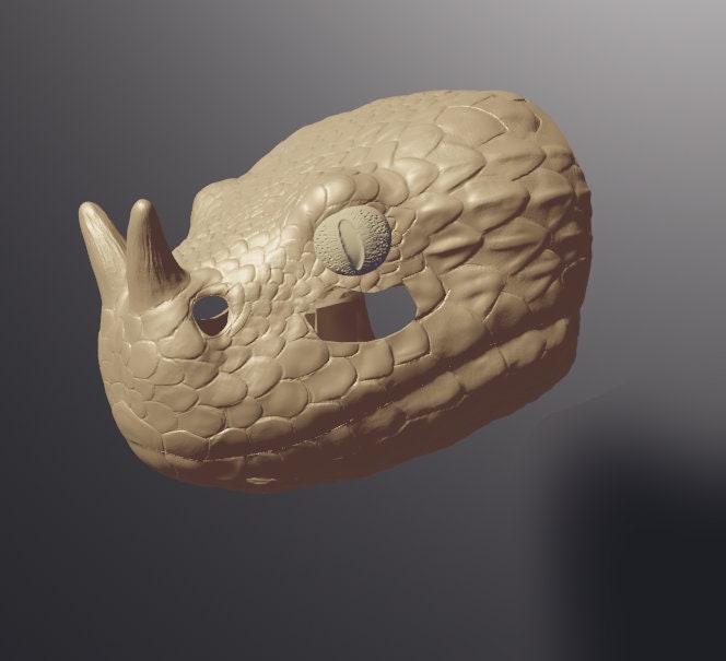 Gaboon Viper Mask .stl Files for 3D Printing | Etsy
