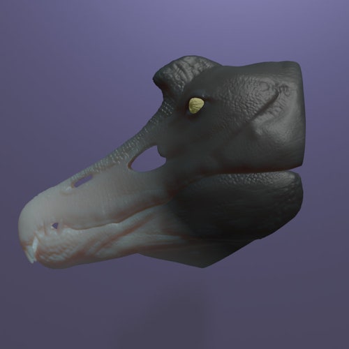 Spinosaurus Skull Mask .STL Files for 3D Printing - Etsy