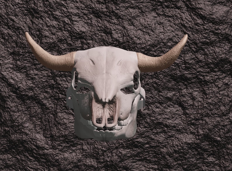 Bison Skull Mask .STL Files for 3D Printing - Etsy