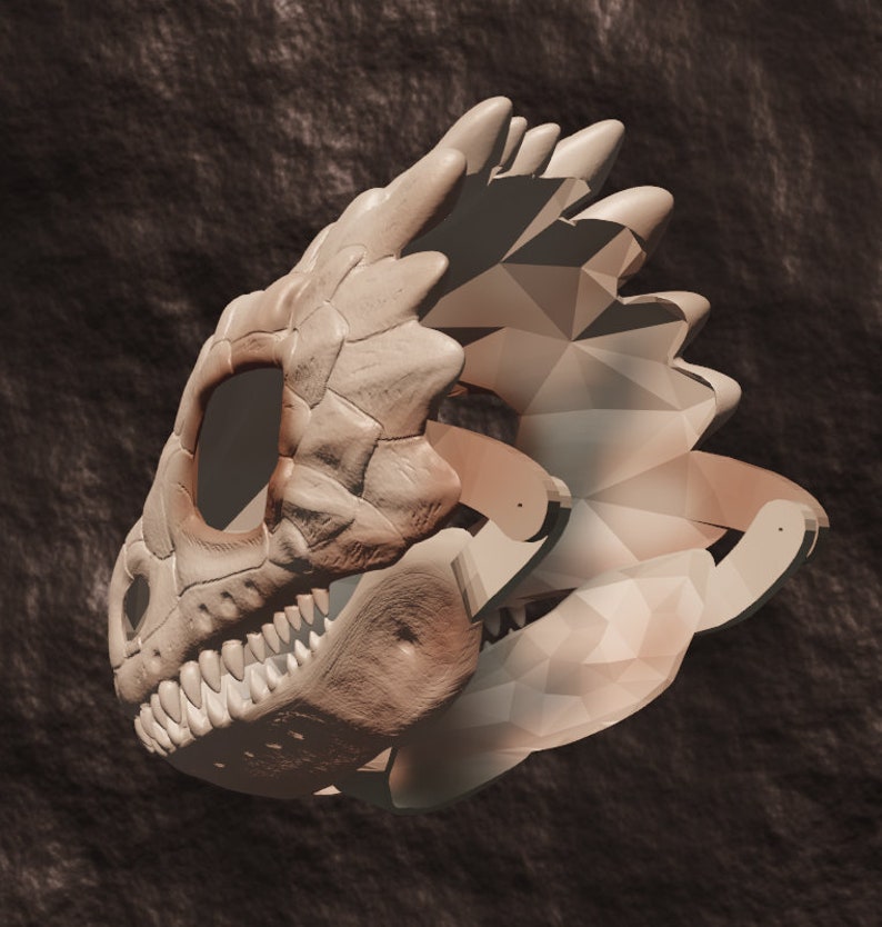 Armadillo Lizard Skull Mask .STL Files for 3D Printing - Etsy Ireland