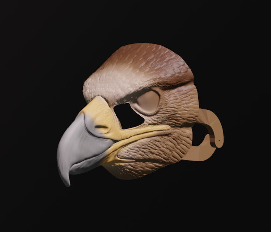 Haast Eagle Mask V2 .STL Files for 3D Printing - Etsy