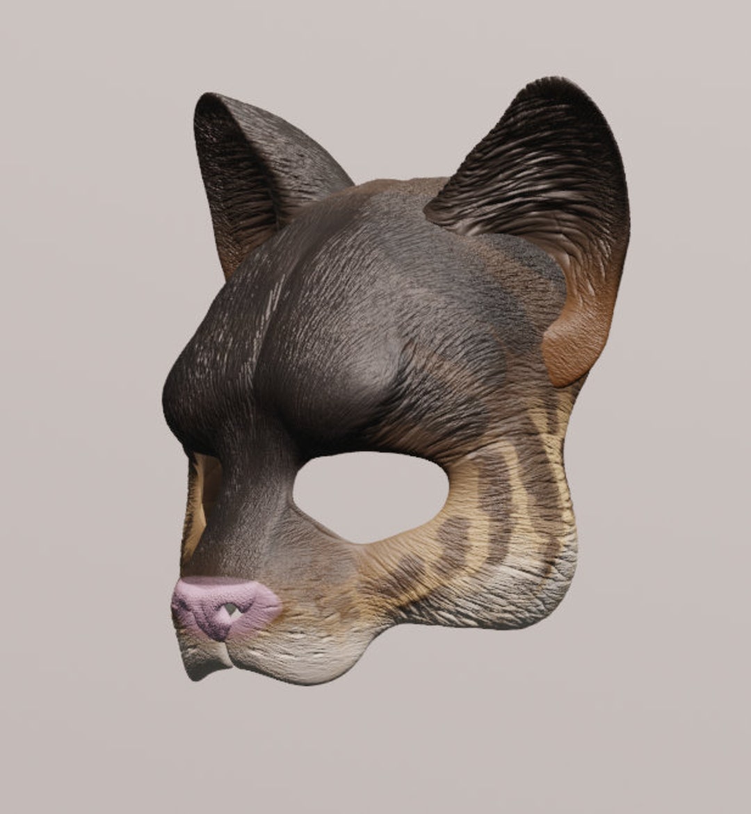 Cat Larp Mask .STL Files for 3D Printing - Etsy