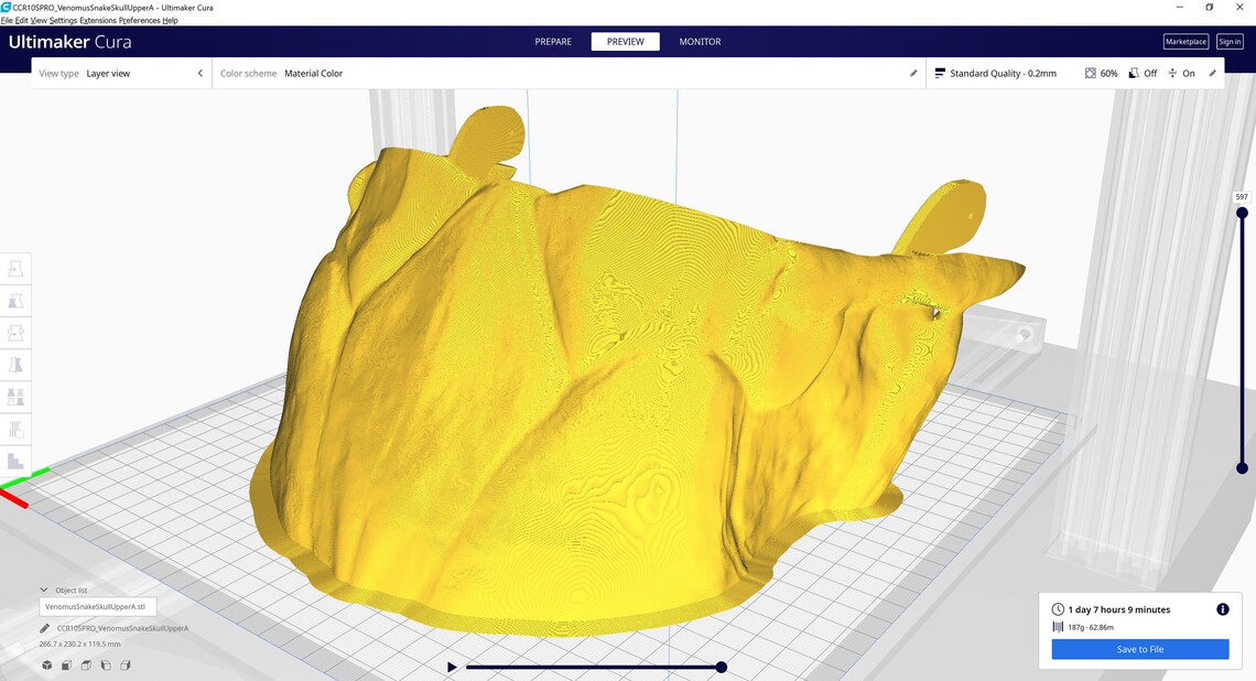 Venomous Snake Skull Mask .STL Files for 3D Printing - Etsy