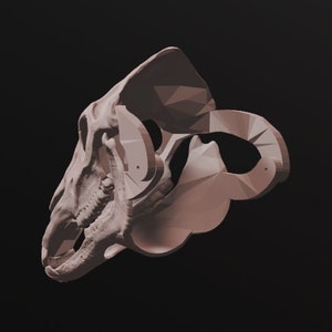 Horse Skull Mask V3 .STL Files for 3D Printing - Etsy Australia