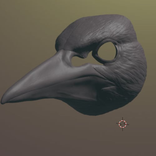 Raven Mask .STL Files for 3D Printing - Etsy