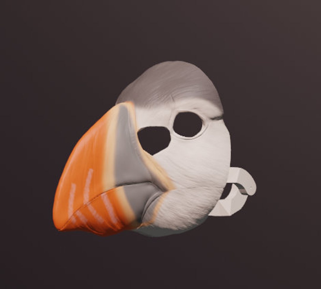Puffin Mask .STL Files for 3D Printing - Etsy