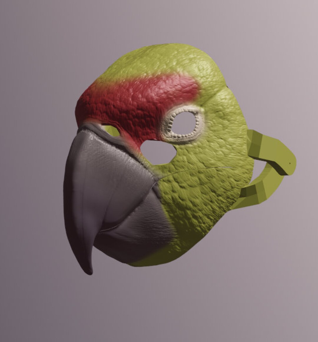 Thick Billed Parrot Mask .STL Files for 3D Printing - Etsy