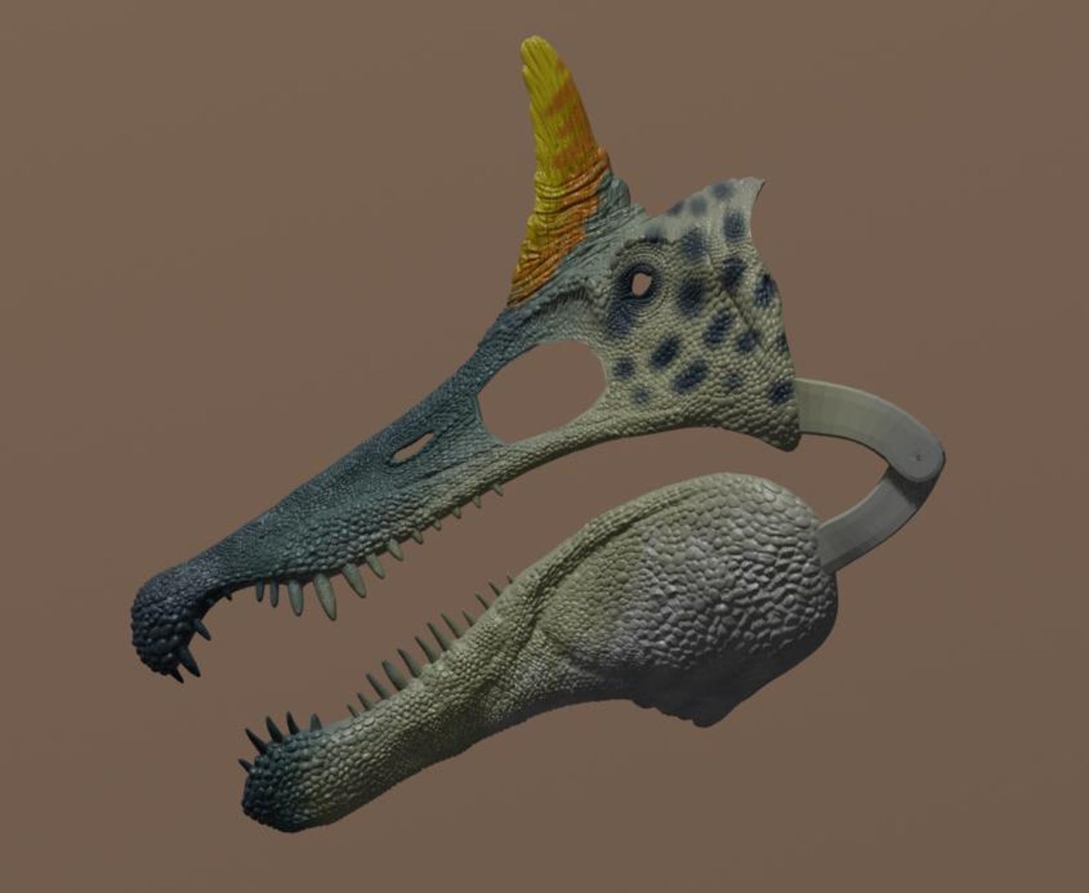 Scimitar Spinosaur Mask .STL Files for 3D Printing - Etsy
