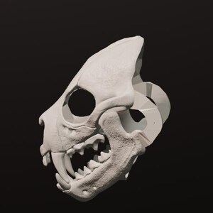 Skunk Skull Mask .STL Files for 3D Printing - Etsy Australia