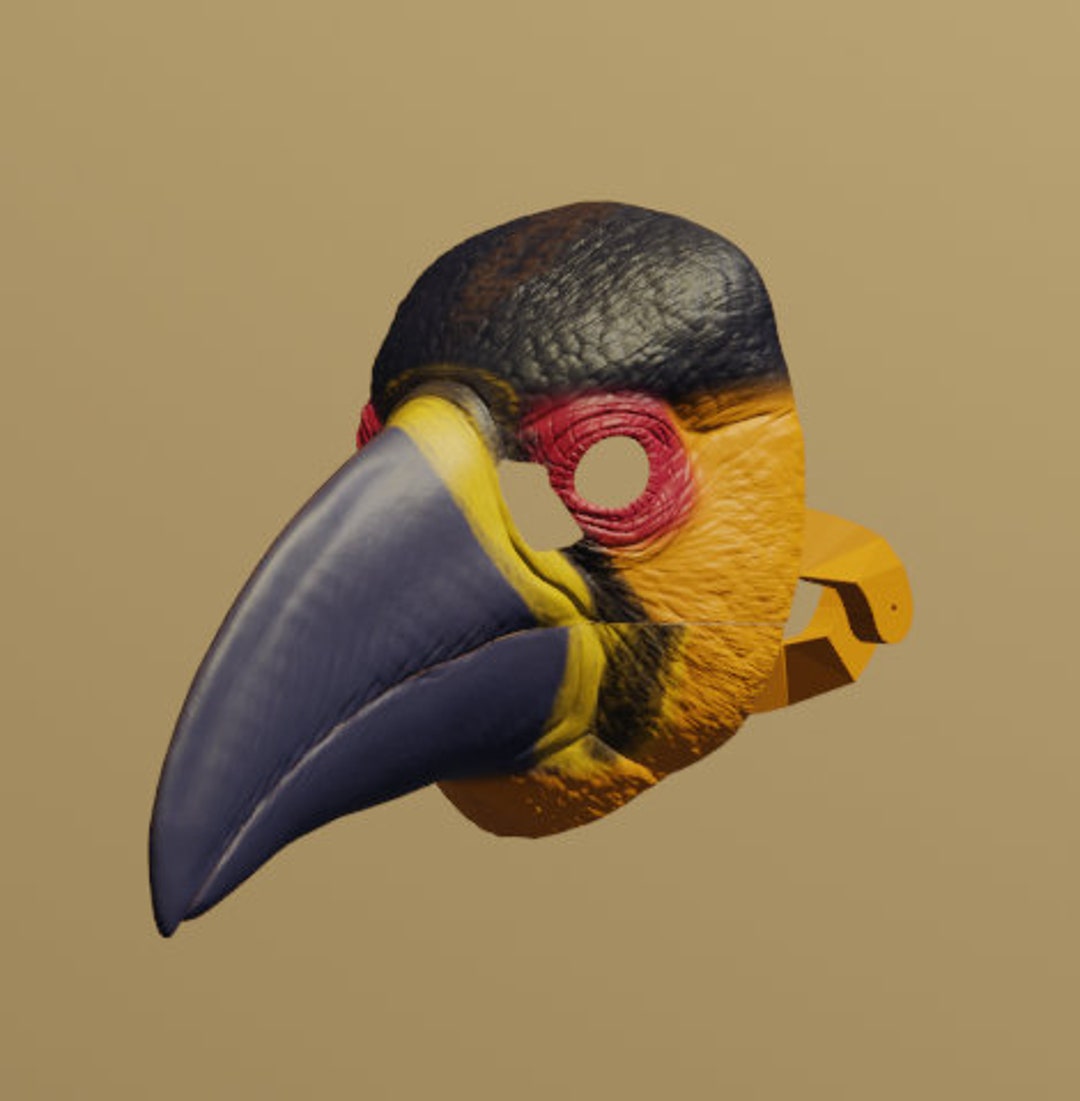 Channel Billed Toucan Mask .STL Files for 3D Printing - Etsy
