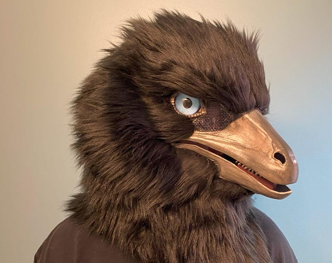 Realistic Microraptor Fursuit Head - Etsy