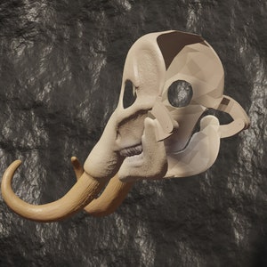 Mammoth Skull Mask .STL Files for 3D Printing - Etsy